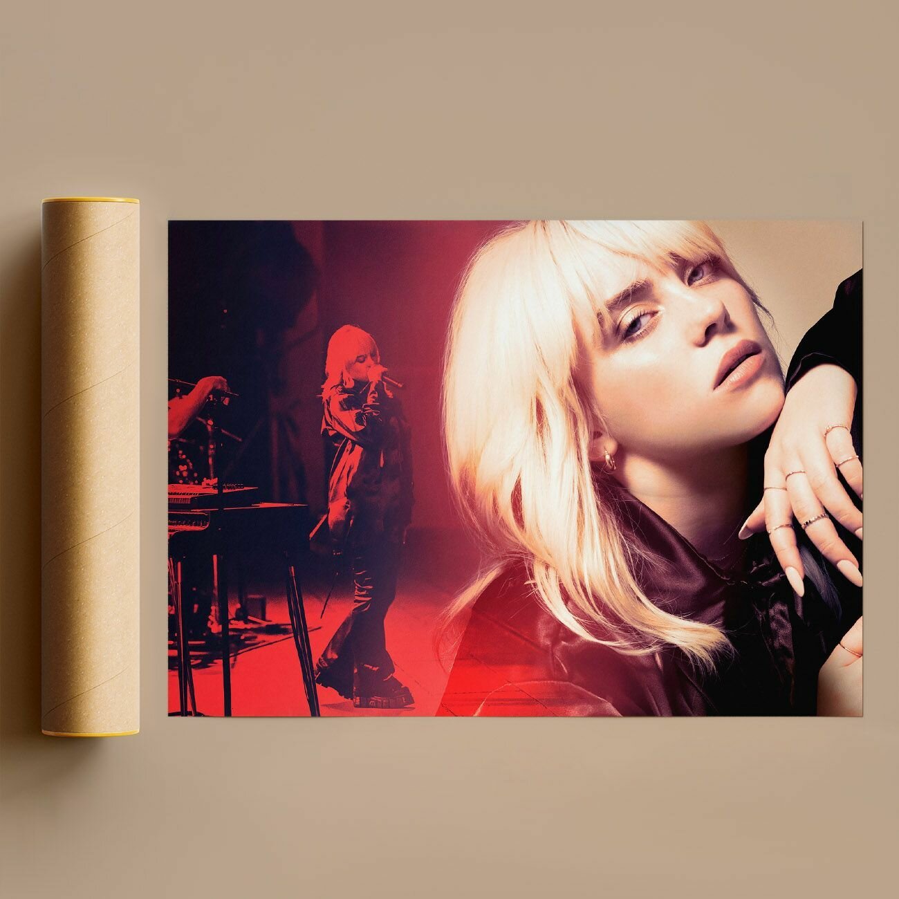 Постер Билли Айлиш 40х50 см без рамы/ Billie Eilish/ Плакат для интерьера, в подарок