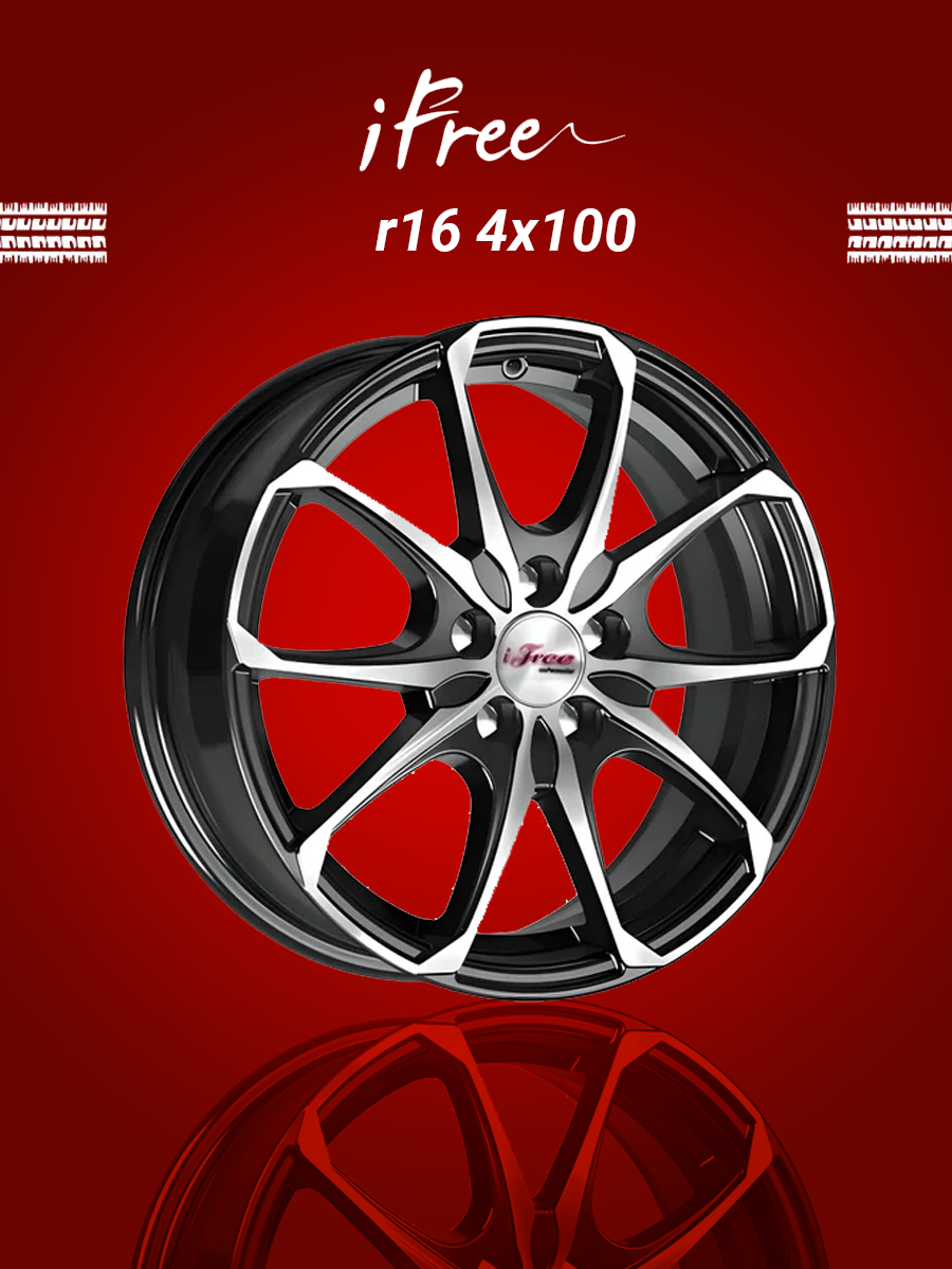 Диски автомобильные iFree Такеши 6x16 4x100 ET45 54,1 Блэк джек