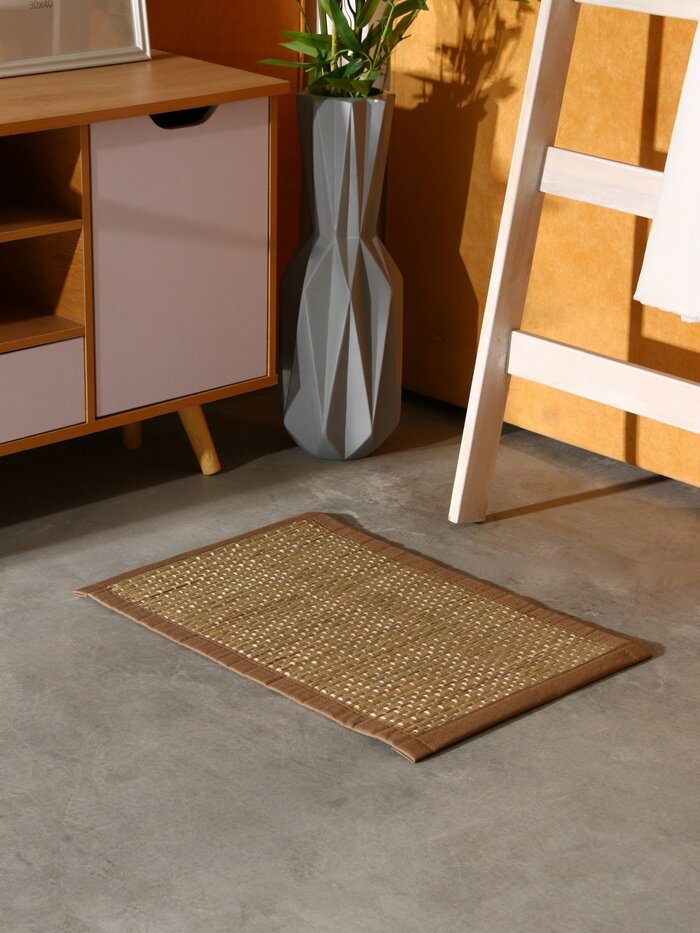 Коврик плетёный из сиграса, 60×40×0.7 см