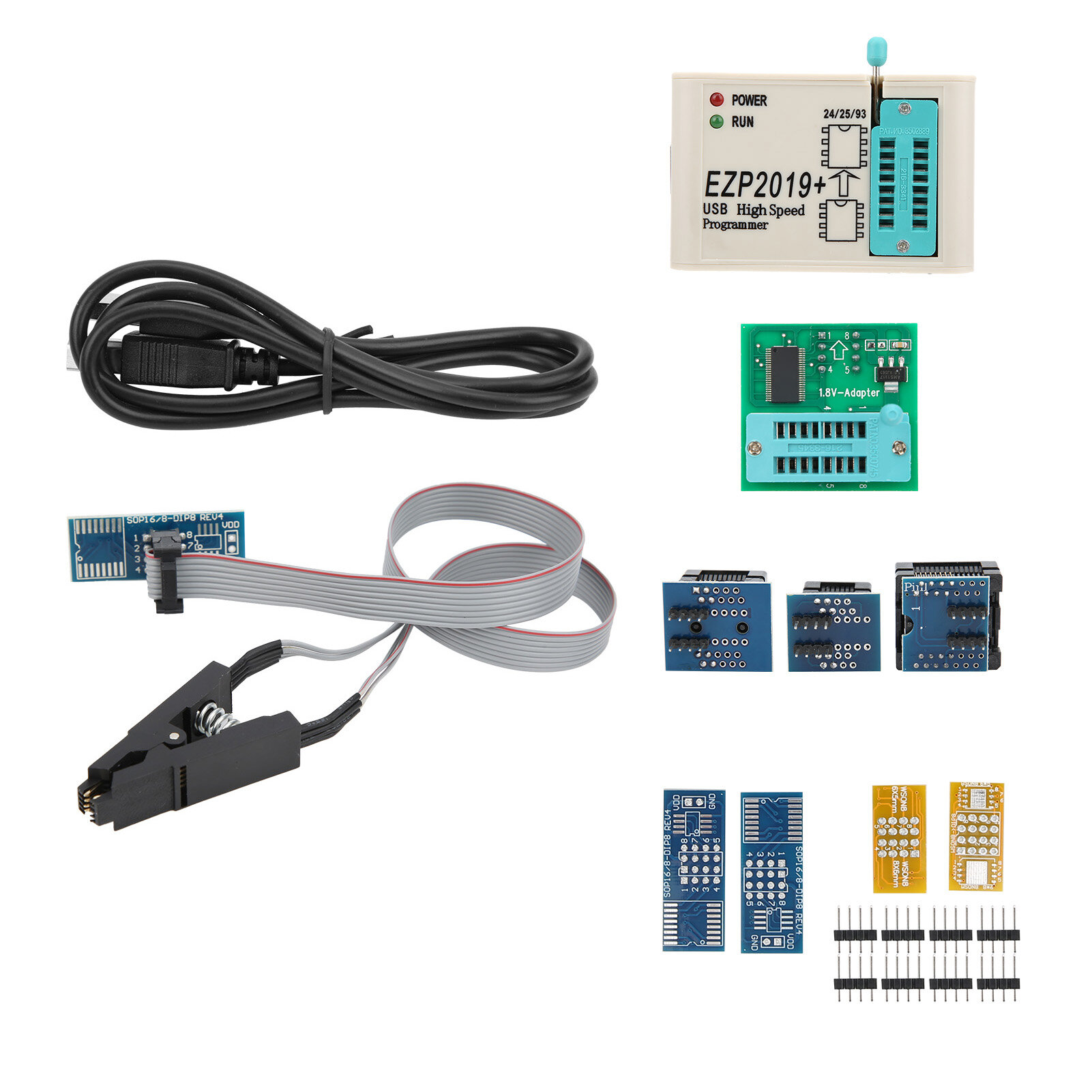 Высокоскоростная плата Печата Печата Печала 9 сидений для чипов серии 25/25/26/93 EZP2019