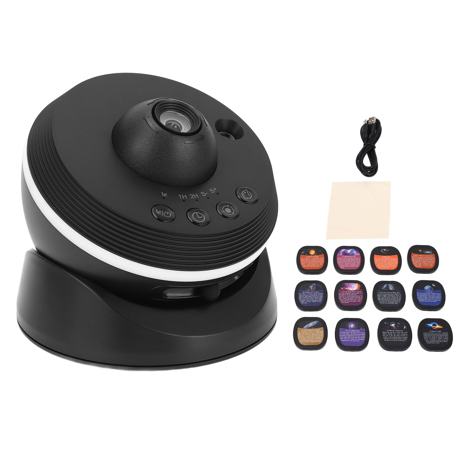 Многоракурсный HD-проектор 13 в 1 с подсветкой «Метеор-звезда» и светодиодами, 12 дисков с фильмами 4K.