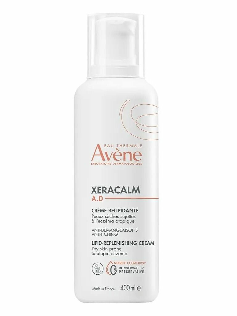 Авен КсераКальм A.D Крем липидовосполняющий, 400 мл (Avene XeraCalm A. D. Creme Relipidante)