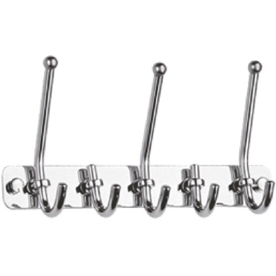 Планка с крючками Haiba для полотенец хром (HB201-5)