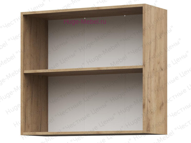 Корпус кухонного шкафа верхнего 800х720 (дуб крафт) Huge Mebel. Ширина 800 Высота 716. Кухонные шкафы Без фасада