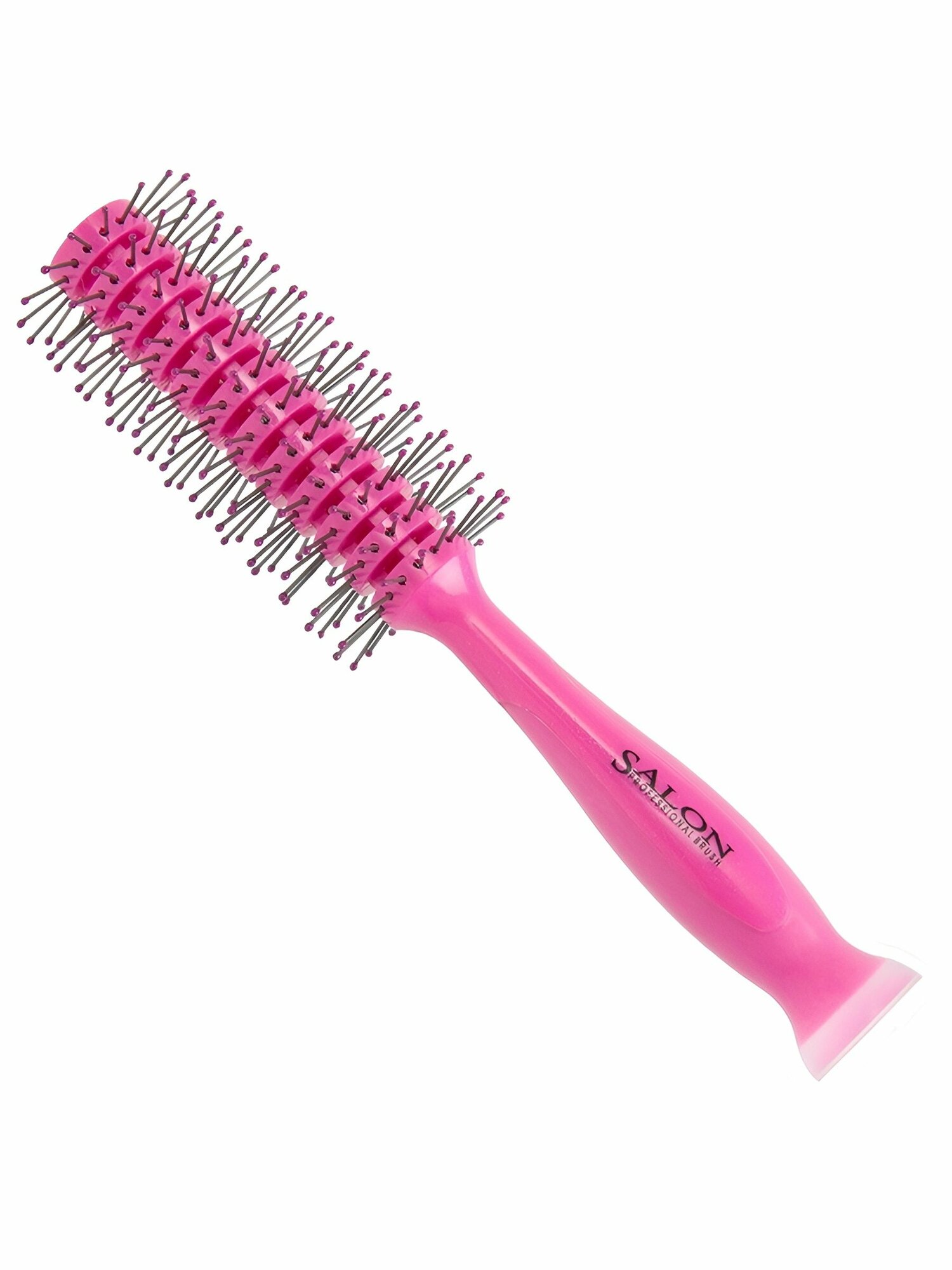 Брашинг Salon Professional 67111, пластиковый, вентиляционный, с присоской, d 25/50 мм, L 235 мм.