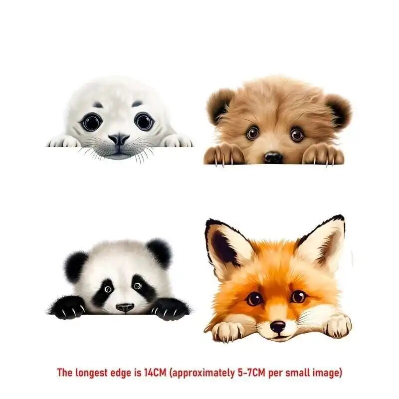 Набор нашивок с изображением животных для детской одежды, нашивка для футболки «сделай сам», теплопередача, виниловая нашивка с изображением ежа, овцы, наклейка с горячим прессом JCTH-0032-9