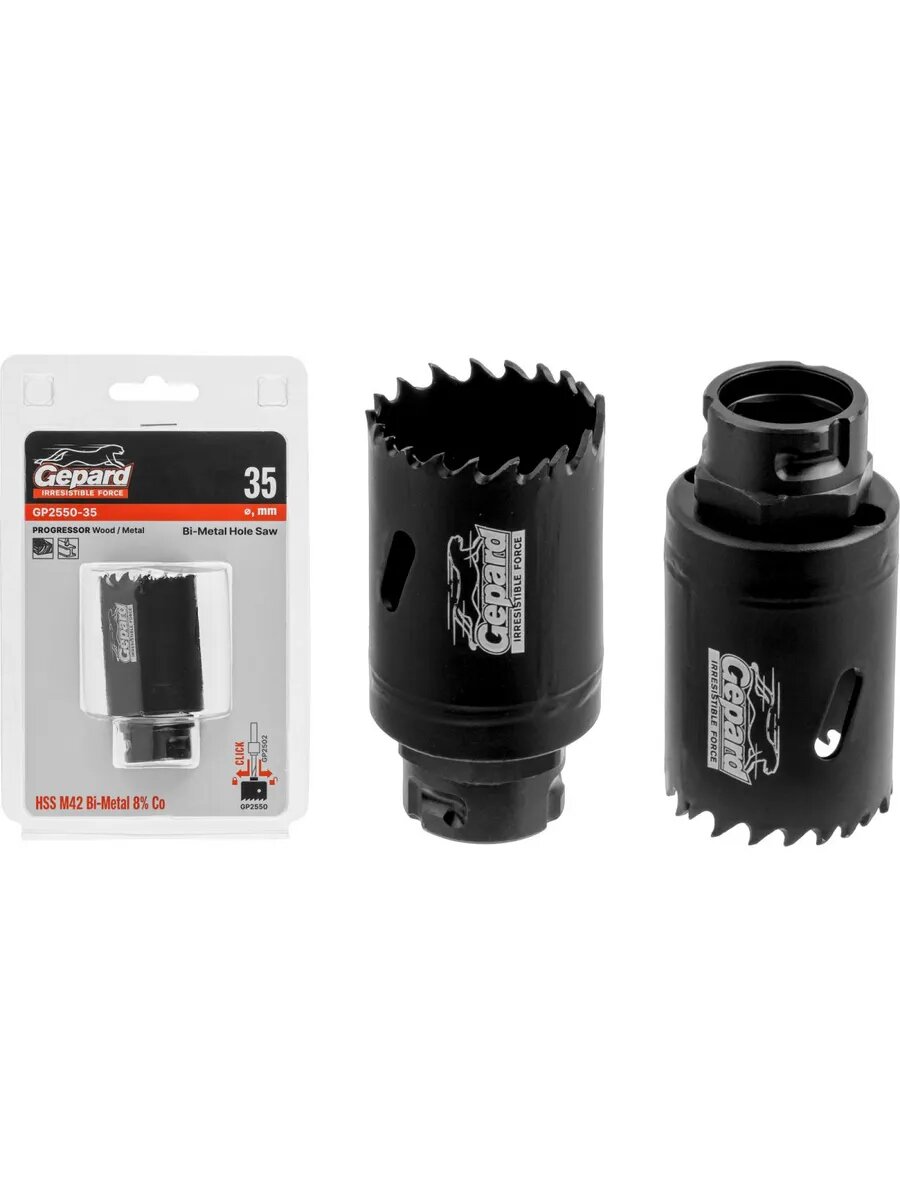 Коронка биметаллическая 35 мм GEPARD Progressor (GP2550-35)