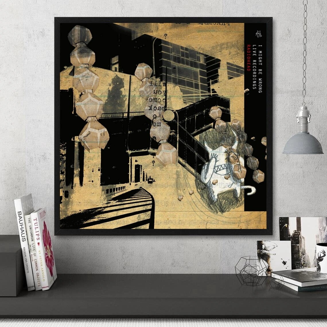 Radiohead I Might Be Wrong Музыкальный альбом Плакат Холст Художественный принт Домашний декор Настенная живопись (без рамки), 40x40 CM