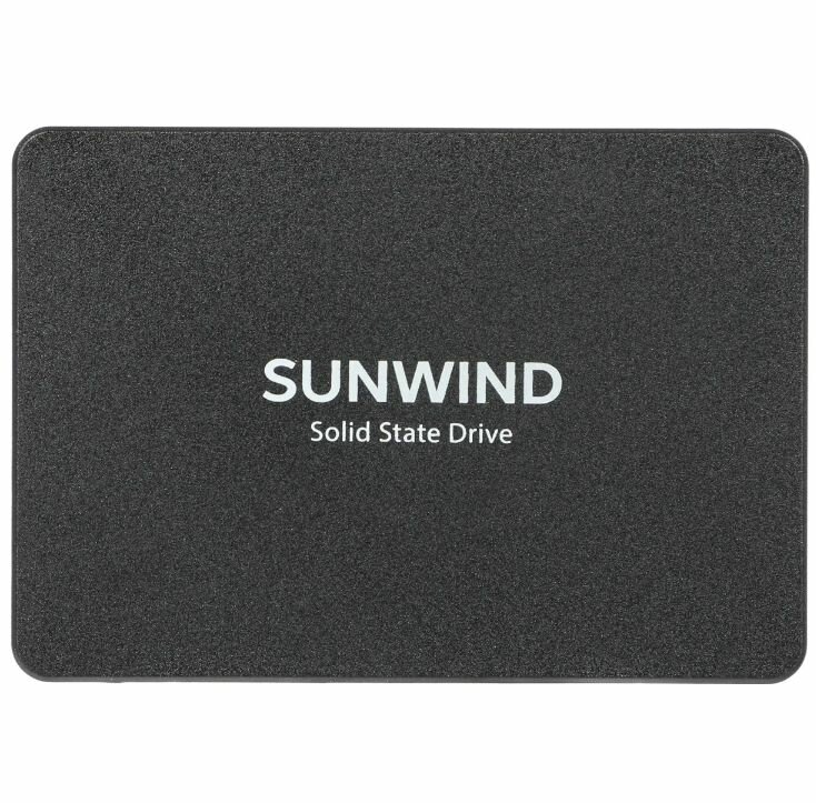 512 ГБ 2.5" SATA накопитель SunWind ST3 (SWSSD512GS2T) - SATA3 6.0 Гбит/с, чтение - 500 Мбайт/с, запись - 450 Мбайт/с, 3D NAND