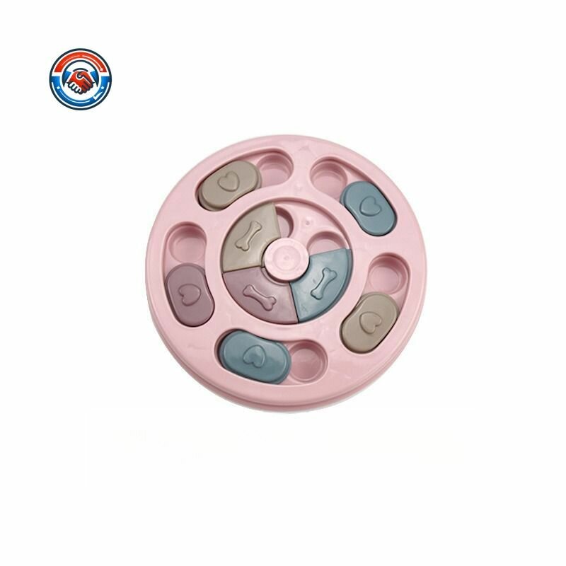 Кормушка для птиц и грызунов, круглая шестиугольная автокормушка с милым принтом лап, удобная пластиковая миска для попугаев, хомяков, кроликов и шиншилл, синяя и розовая