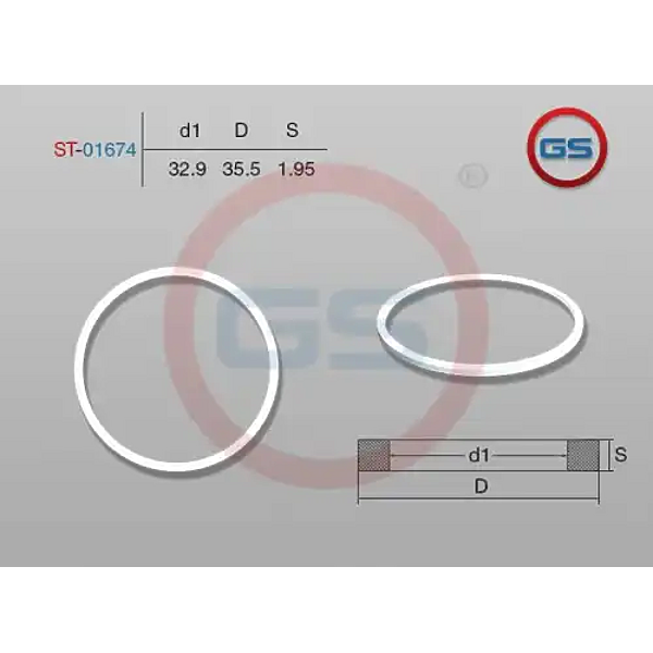 GS ST-01674 (ST01674_GS1) тефлоновое кольцотефлоновое кольцо