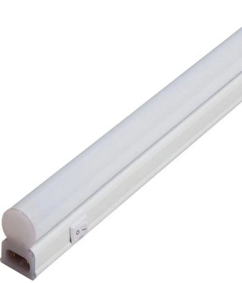 Светильник Ecola LED linear IP20 линейный T5 14W 220V 4200K 870x22x35 с выкл. (сет. шнур без вилки)