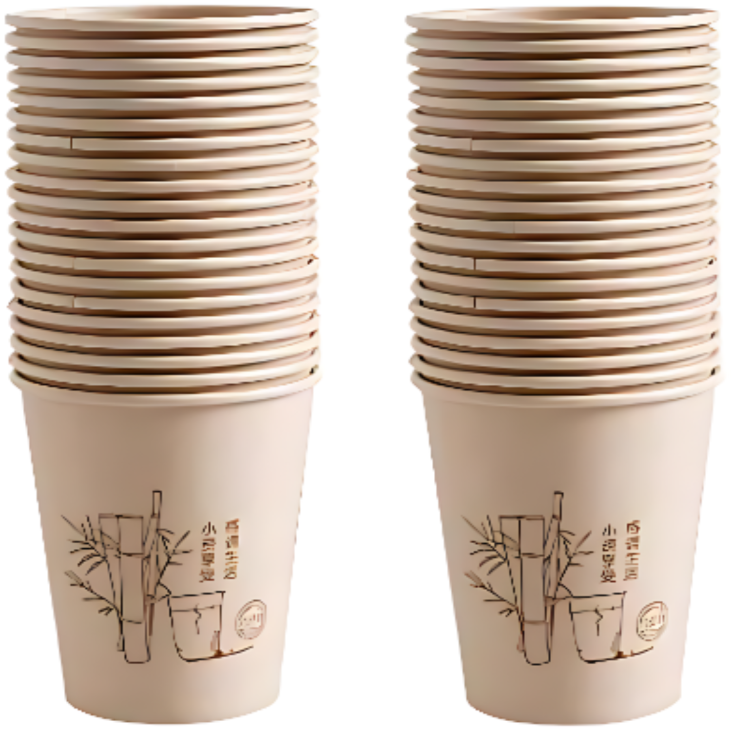 50 упаковок 8,5 унций. Бумажные одноразовые стаканы, Утолщенные бумажные стаканы для горячих/холодных напитков, Экологичные стаканы для воды, кофе, чая, кексов, Идеально подходят для кулеров, вечеринок или кофе (Деревянный цвет)50