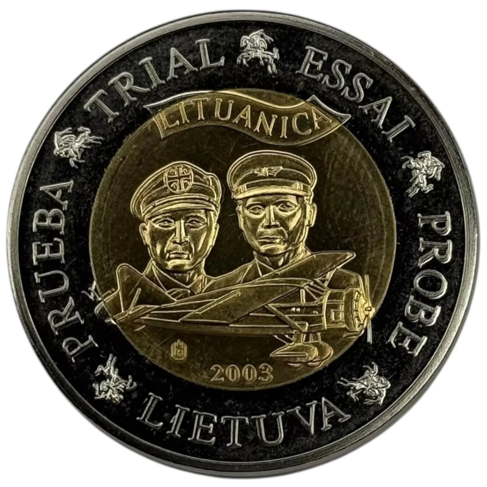 Литва 2 евро 2003 г. Specimen (Проба)