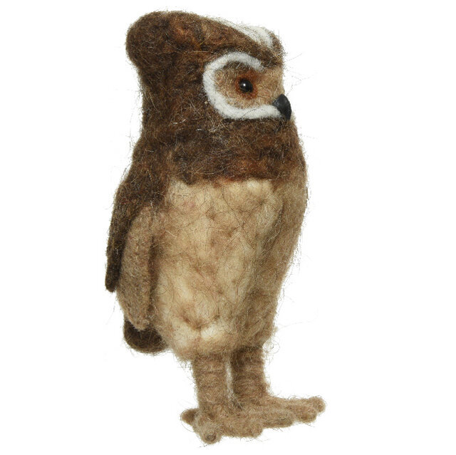 Елочная игрушка Сова Рамона - Foresta di Lana 16 см, подвеска, Kaemingk, 520783-1