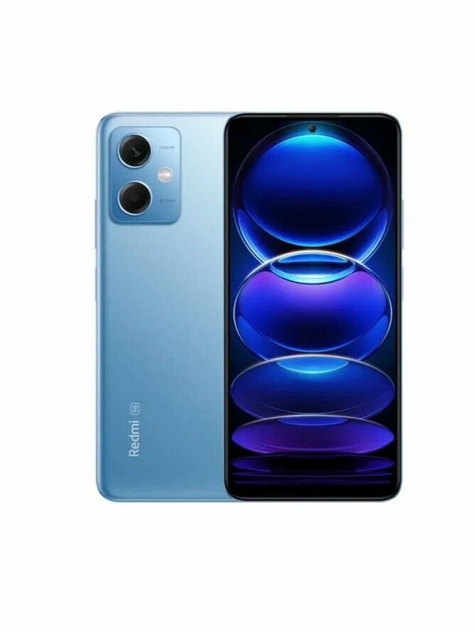 CN Redmi Смартфон Note 12 5G ，48MP двойной камеры ，Qualcomm Snapdragon 4 Gen1， 8/256 ГБ, синий