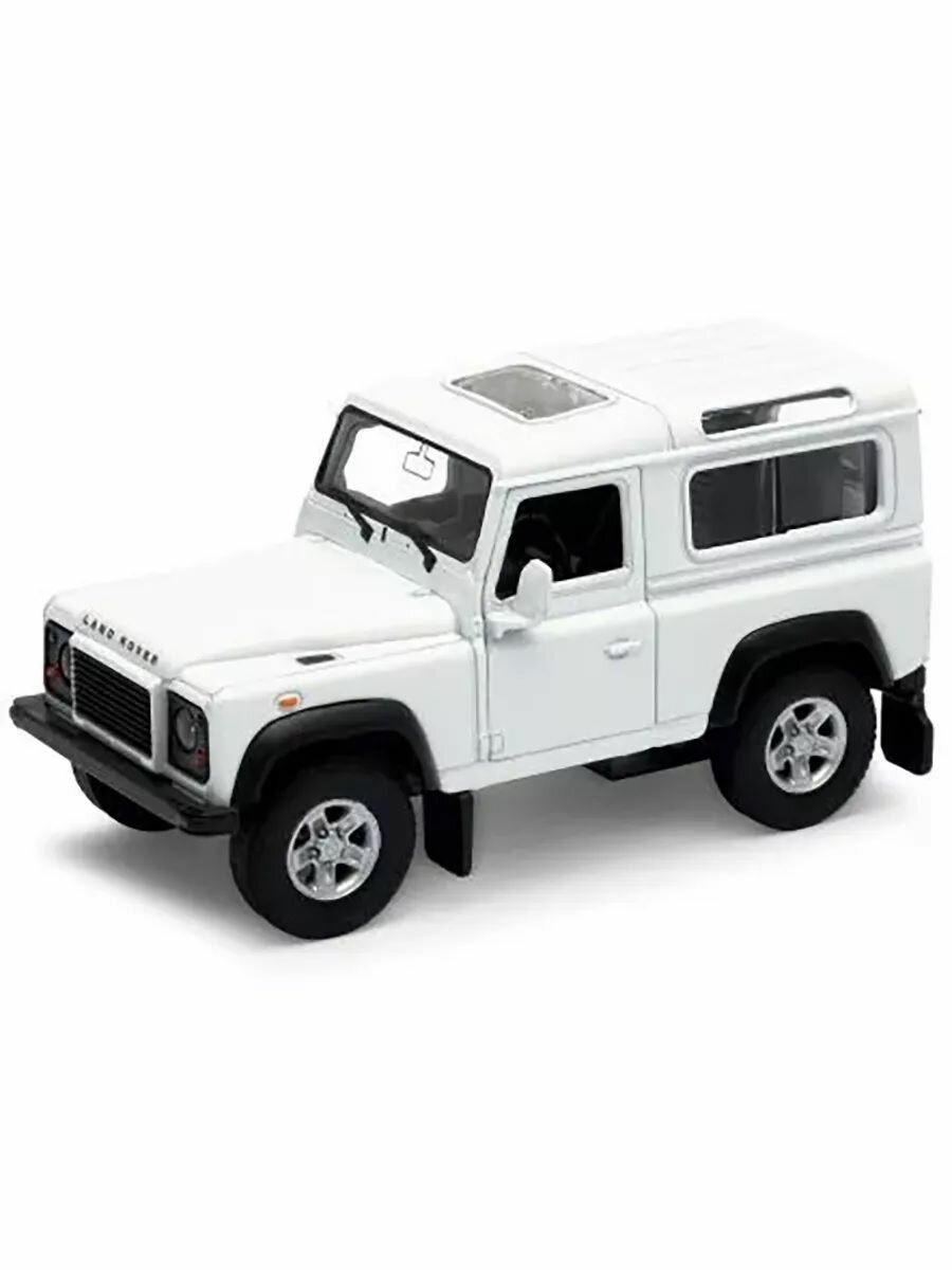 Игрушка Модель машины 1:38 Land Rover Defender I Welly белый