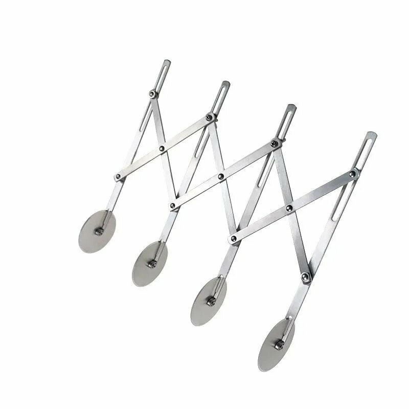 Нож роликовый для резки теста, раздвижной, 4 диска