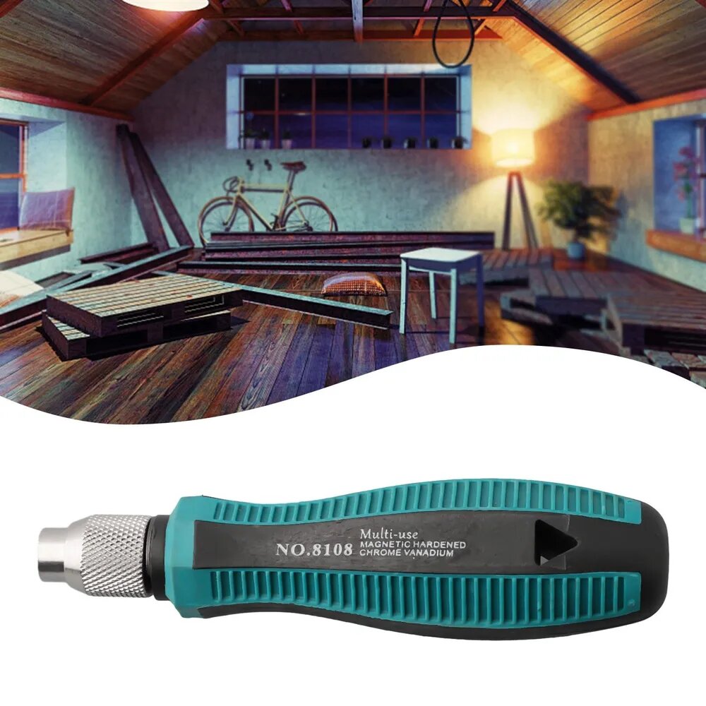 Шестигранный Самоблокирующийся Адаптер 6,35 мм, Ручка Отвертки, Держатель Бит для Отвертки 5 Дюймов