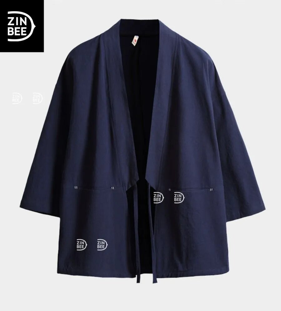 Рубашка ZinBee Рубашка Гавайская Хаори летняя оверсайз