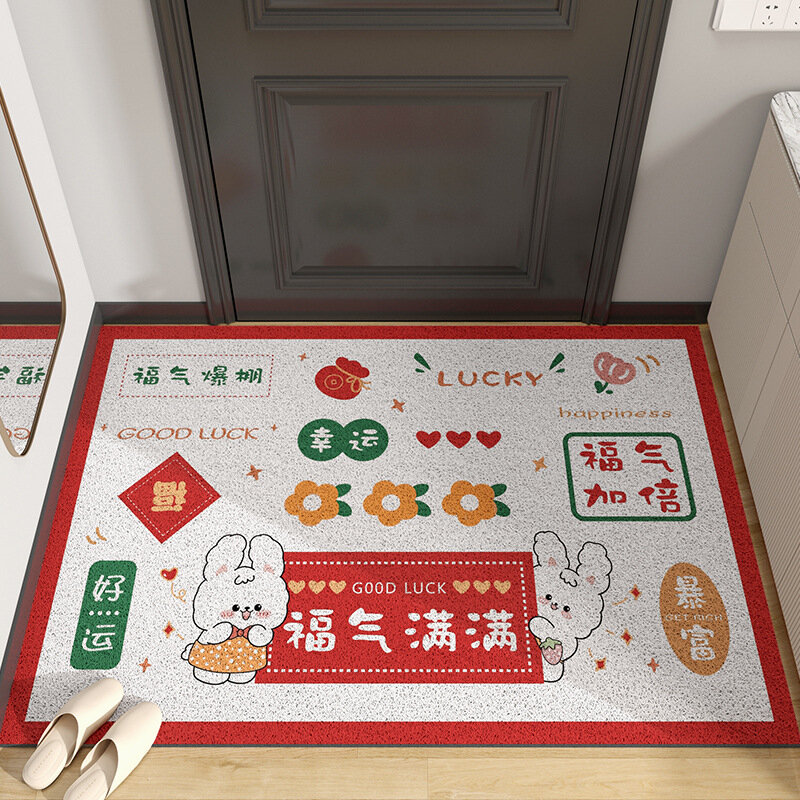 Современный минималистичный коврик для прихожей, противоскользящий коврик, бытовой скребок для грязи, коврик из петлевой ткани с возможностью индивидуального оформления.