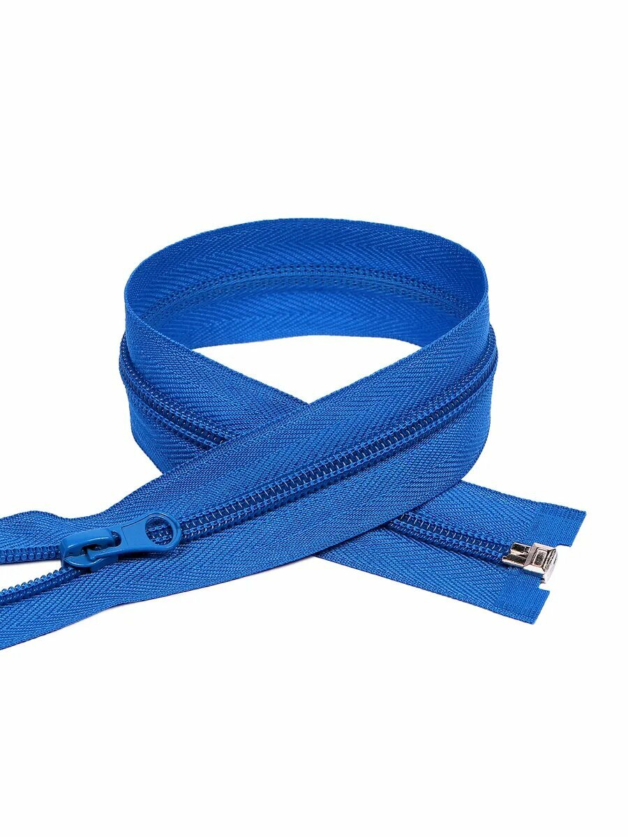 Молния спиральная №5 85 см васильковый 50 шт F213