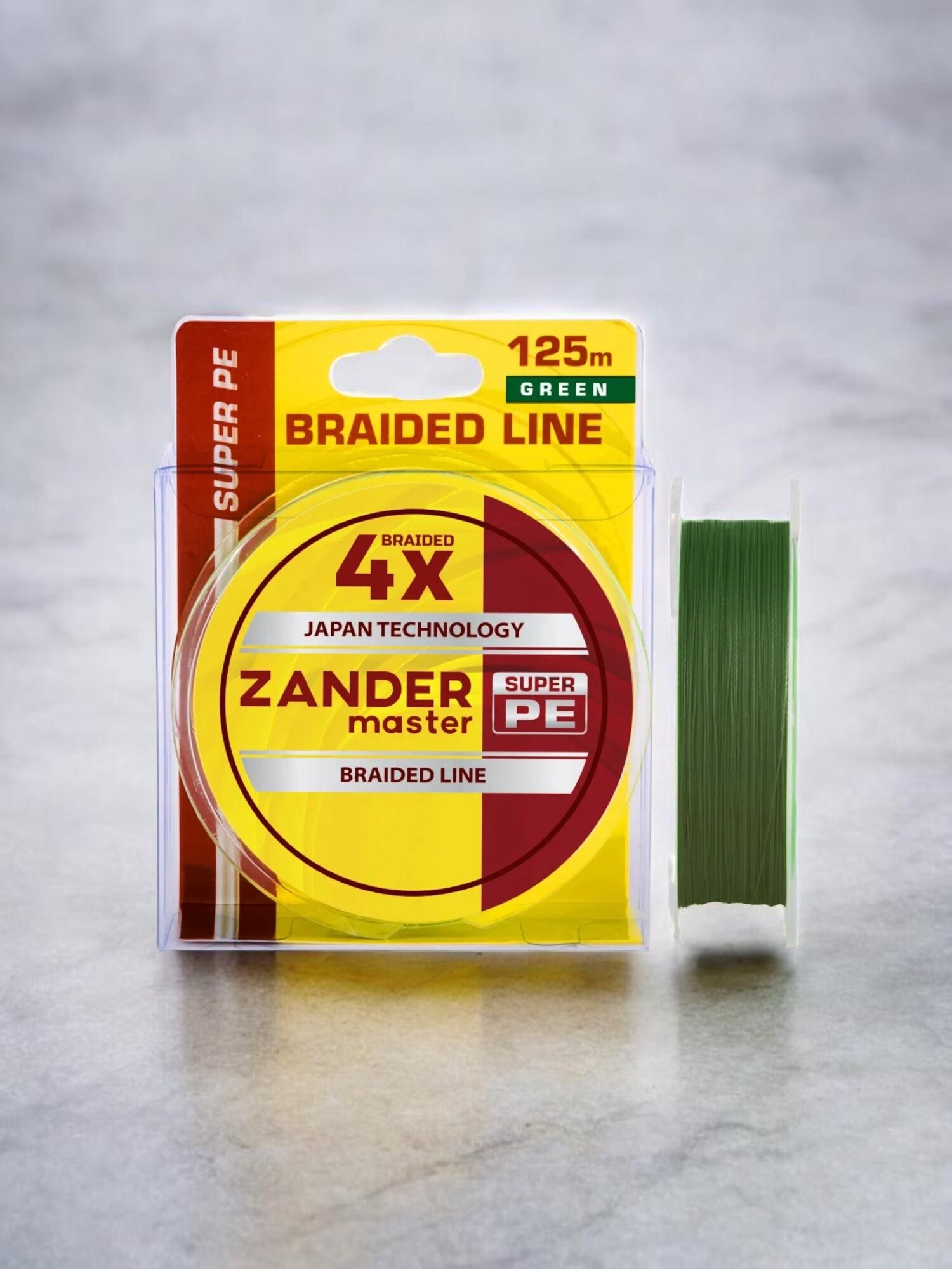Шнур плетеный Zander Master Super PE 125 м 0,10 мм 4,23 кг зеленый