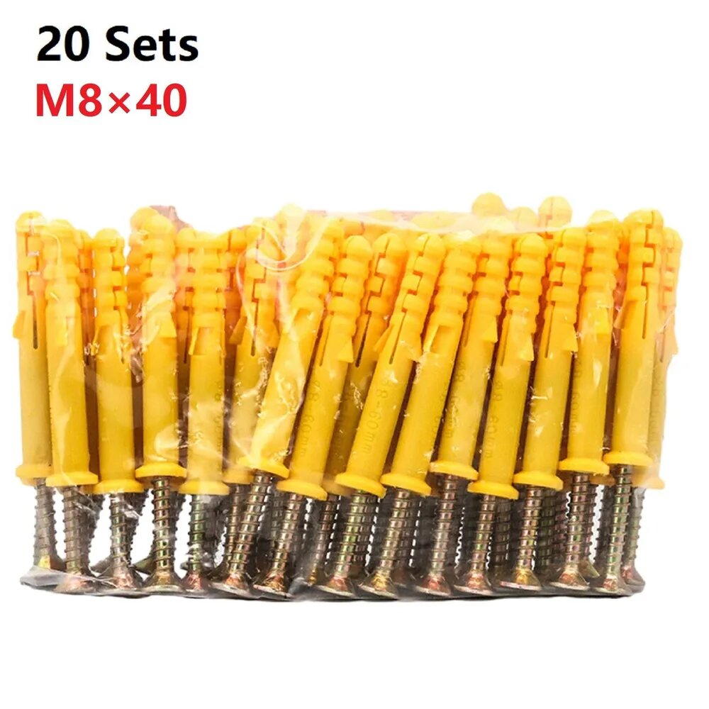 OZ-CUCR-20 шт. дюбелей из нержавеющей стали M8 40 для стен и винтов для гипсокартона