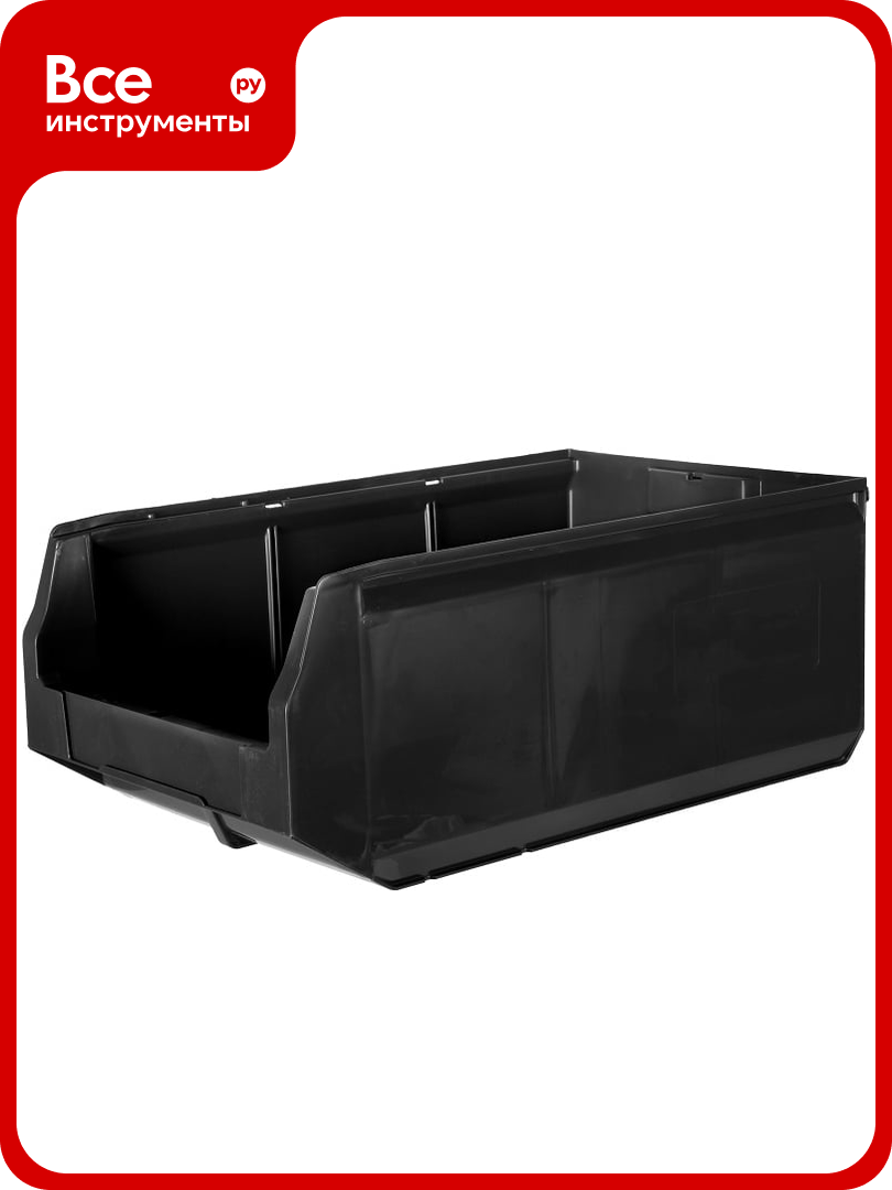 Пластиковый ящик для метизов Пластик Система черный 12.406.3
