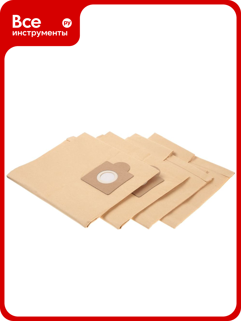 Мешок для пылесосов бумажный Hammer 4 шт PIL50A 224412