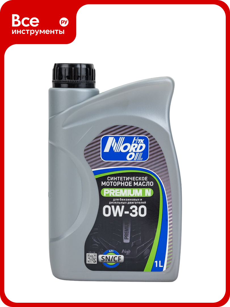 Моторное масло NORD OIL Premium N 0W-30 SN/CF 1 л NRL106