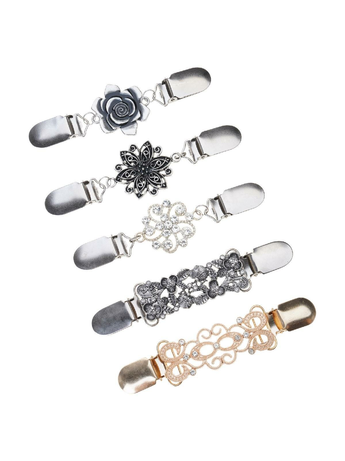 Винтажный зажим для кардигана, Набор из 5 штук