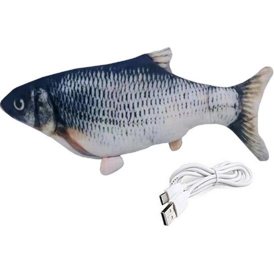 Игрушка для кошек Homecat 30 см интерактивная шевелящаяся рыба на USB зарядке