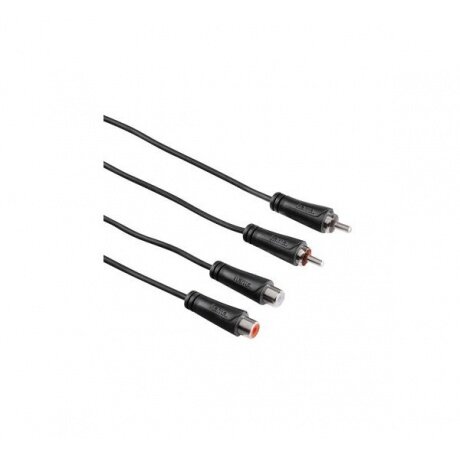 Кабель-удлинитель аудио Hama 2хRCA (m)-2хRCA (f) 10м черный (00122279)