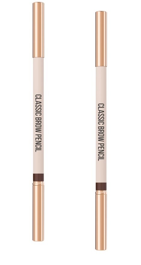 Карандаш для бровей Stellary с щеточкой / Classic brow pencil тон 04 2шт