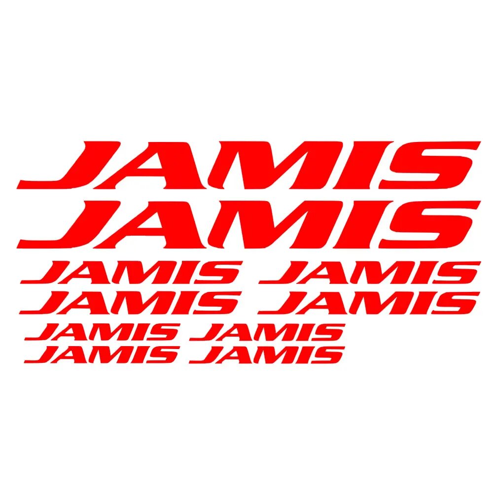 Наклейки на велосипед Jamis, серые