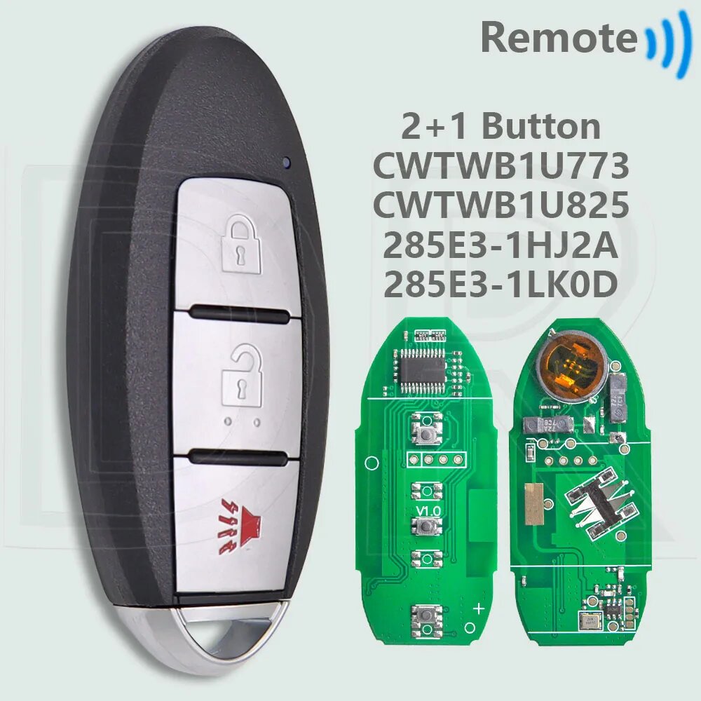 DR CWTWB1U825/773 TWB1G662 ID46 чип 433 МГц автомобильный дистанционный ключ для Nissan 2Plus1 BT