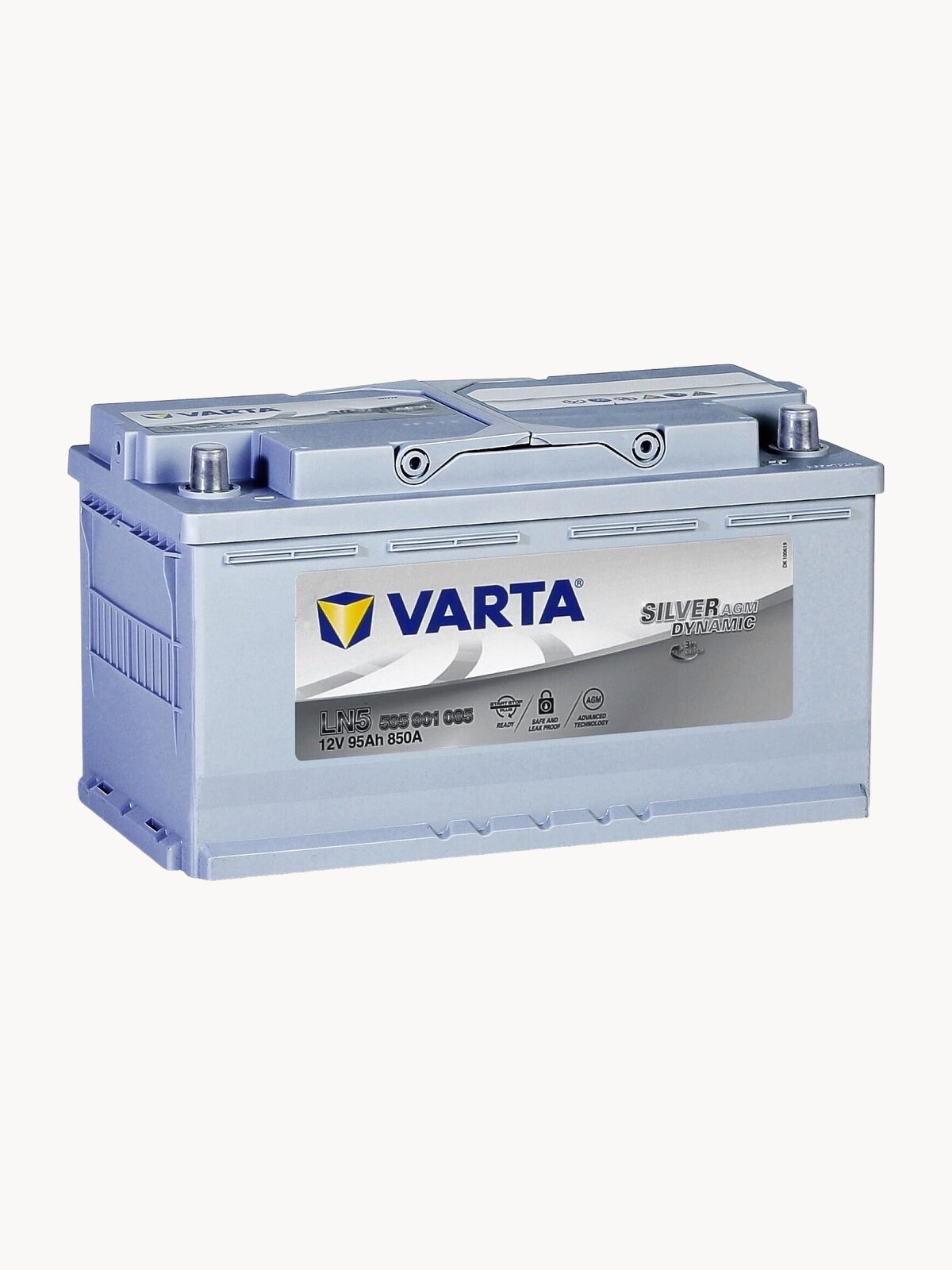 Аккумулятор Varta Dynamic AGM 595 901 085 G14/A5, 353x175x190, обратная полярность, 95 Ач
