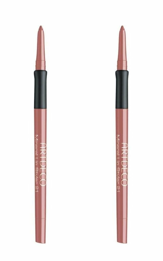 ARTDECO Карандаш для губ Mineral Lip Styler тон 21, 0.4 г, 2 шт