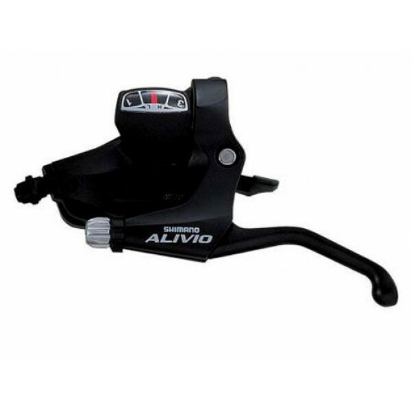 Перекл-ль ALIVIO ASTM410LBL 2-8109 шифтер+торм. ручка 3скор. левая черный SHIMANO