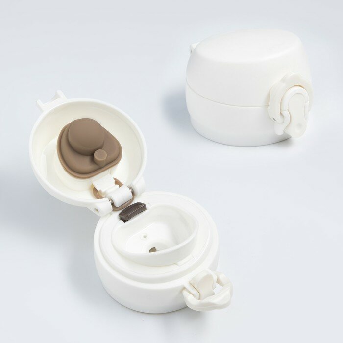 Крышка для термоса, на объём 350 и 500 мл, пластик, силикон, белая