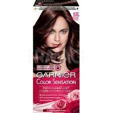 GARNIER Color Sensation стойкая крем-краска для волос, 4.12, Холодный Алмазный Шатен