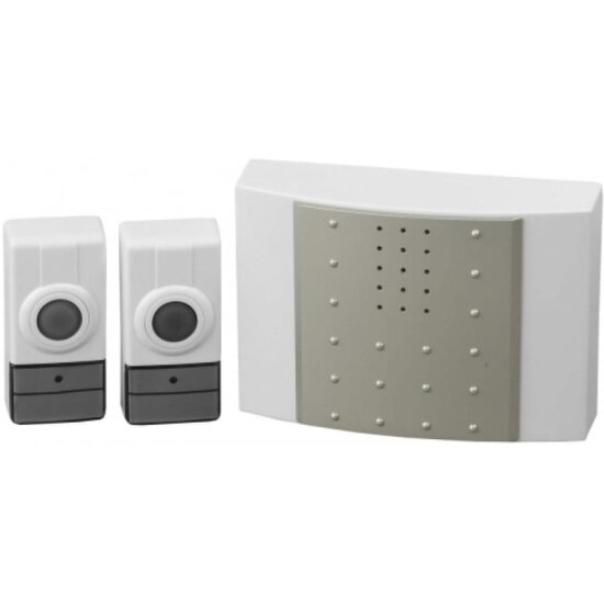 Звонок Светозар "лира" радиочастотный беспроводной, 16 мелодий, 2 кнопки, 4,5В, SV-58062-2