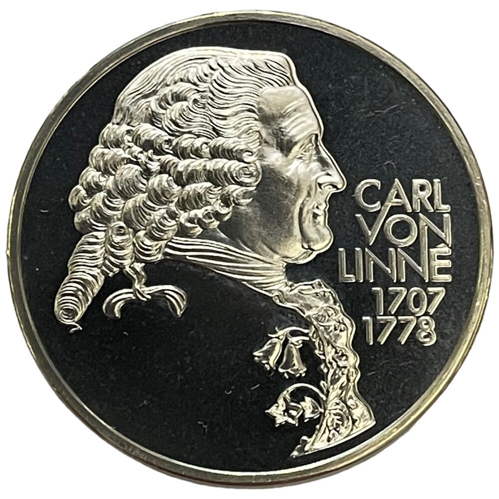 Швеция 20 экю 1995 г. (Известные шведские люди - Карл Линней) (Proof)