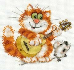 Набор для вышивания крестом "Лейся, песня!" 0-112, 14х13 см, Алиса