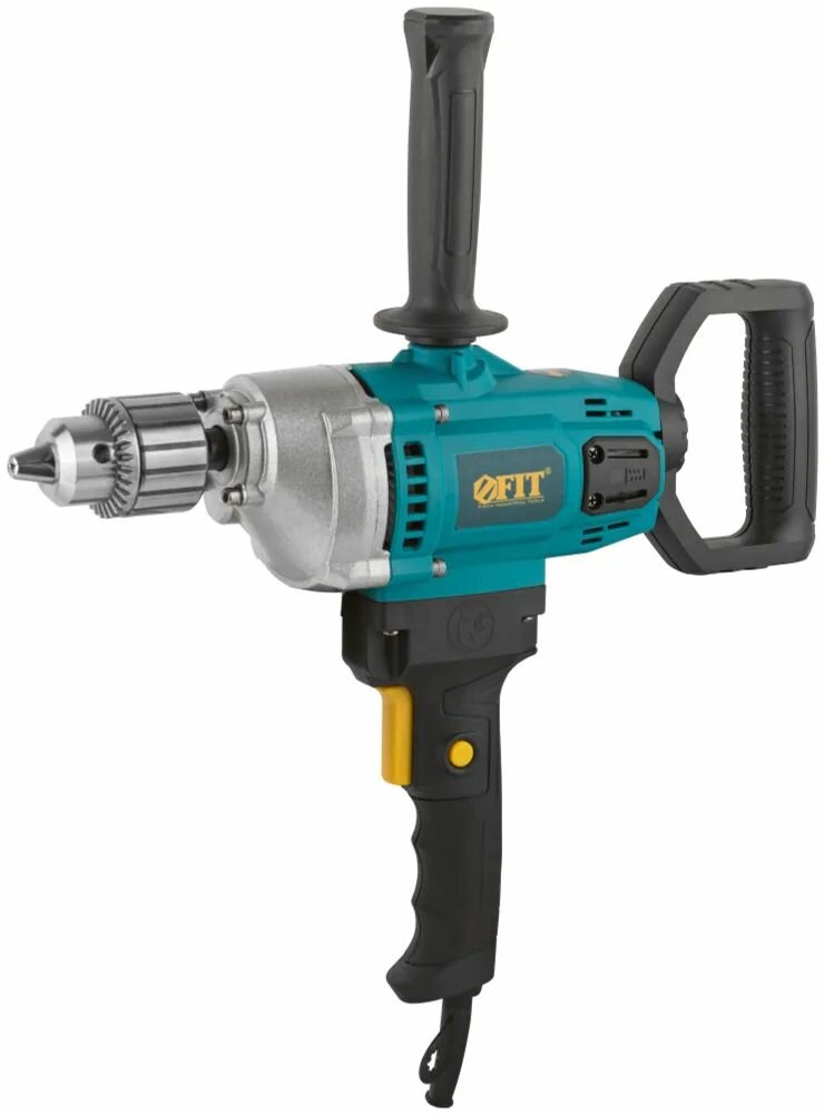 Дрель-миксер 720 Вт; 0-900 об/мин; КлП 3-16 мм; металл. корпус, рез. накл.