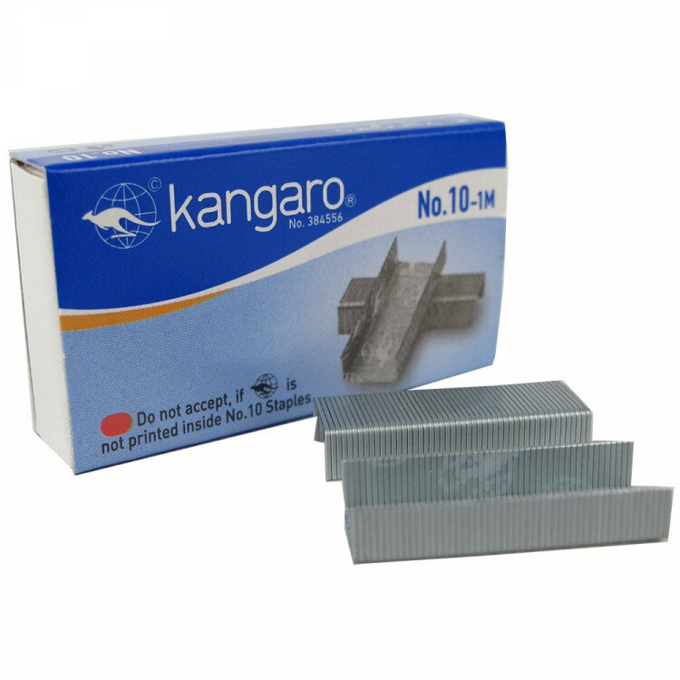 Скобы №10 KANGARO. Количество в наборе 10 шт.