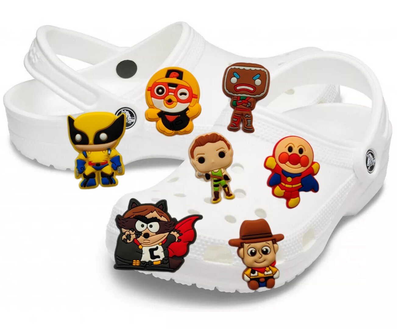 Джиббитсы для crocs, клипсы для обуви, набор аксессуаров 7 штук