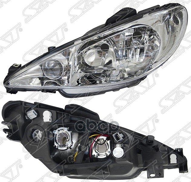 Фара Peugeot 206 98-09 (Спереди/ Слева) Sat арт. ST-550-1121L-LD-EM