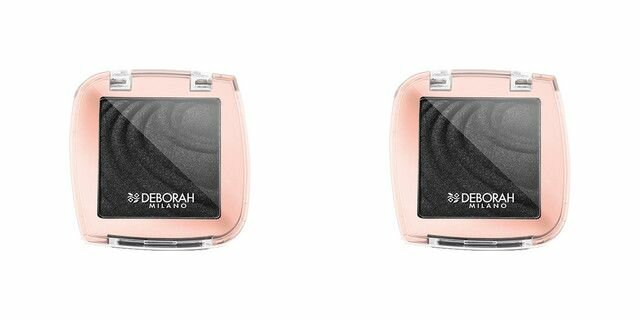 Deborah Milano Тени для век водостойкие Color Lovers, тон 09, матовый черный, 3.5 г, 2 шт